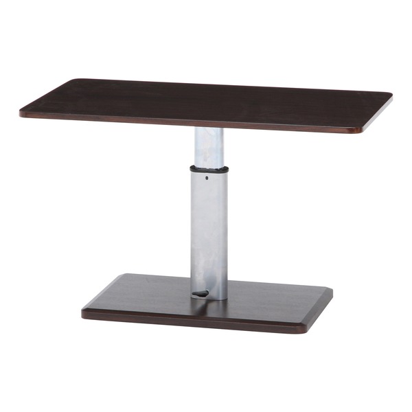 ■商品内容昇降テーブル9050（43-57） ブラウン／シルバー■商品スペック■サイズ（mm）：幅900 × 奥行500 × 高さ430〜570■天板厚み：18mm■重量(kg）:14■材質：天板、ベース;合成樹脂化粧繊維板 フレーム;スチ...