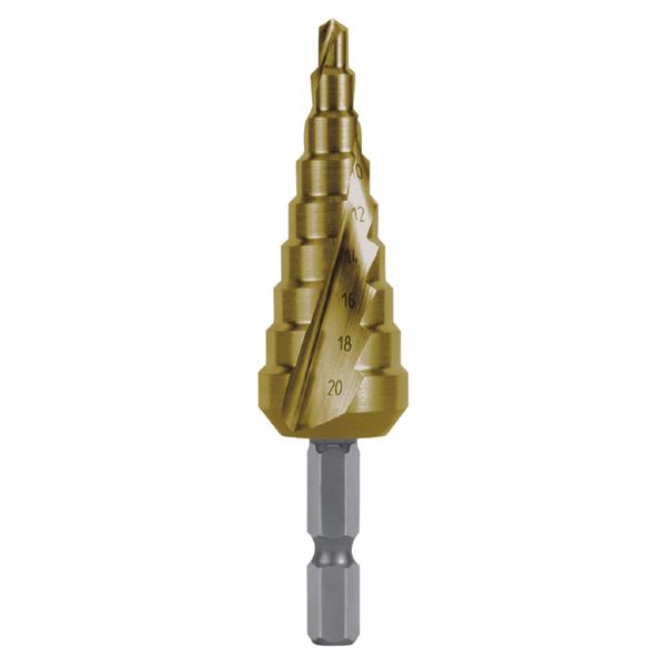 ■サイズ・色違い・関連商品■4-12MM■4-20MM[当ページ]■4-30MM関連商品の検索結果一覧はこちら■商品内容●RUKOの高性能ステップドリルの溝は、硬く焼き入れされた材料をCBN研磨している。●CBN（ボラゾン）は、シリコンカー...