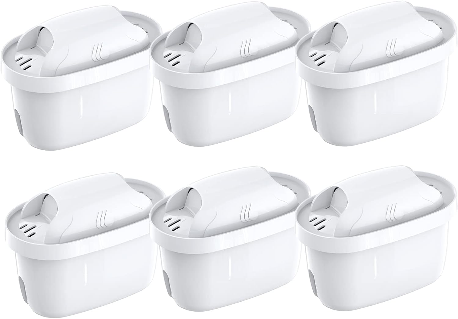この商品について本体サイズ： 幅10×奥行5.7×高さ7.5（cm） 本体重量：125g (1個入り)素材材質：ポリプロピレン、ポリエチレンテレフタレートろ材の種類：活性炭、イオン交換樹脂カートリッジの交換時期の目安(1個入り)：1日3.5...