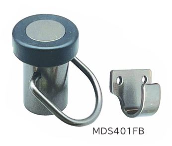 【付属品】MDS-401F用 ●コンクリート用／ C8×50アンカー 丸ナット 12×30×M8 ●木質用／平TAP 12×57 材質： 本体／真鍮 戸当り部／PVC（ポリ塩化ビフェニール） フック・受座／真鍮 （CR、WBのみステンレス）