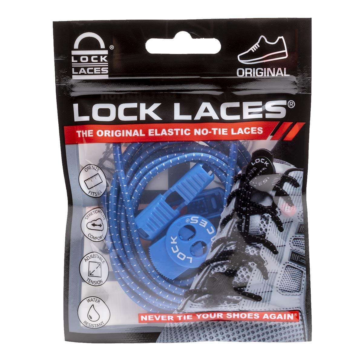 Lock Laces ロックレース 靴紐 結ばない 靴ひも くつひもロイヤルブルー ワンタッチで調節が可能です Lock Laces ロックレース 靴紐 結ばない 靴ひも くつひもロイヤルブルー ☆Lock Laces ロックレース 靴紐 ...