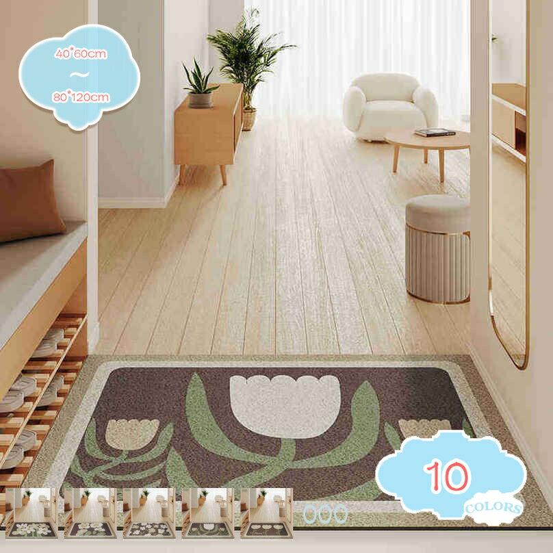 メイン素材：PVC◆【表地】PVC 弾力があるラバー素材で耐久性と耐摩耗性にすぐれています。【ハサミで簡単にカット可能】好きなサイズに切断できるので、設置場所の角にぴったりフィットさせることができます。【扉に引っ掛からない】薄手なので日常生...
