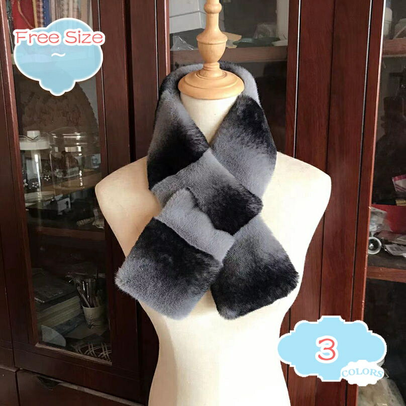 表地：ポリエステルメイン素材：ポリエステル【素材】ポリエステル100％（フェイクファー） ◆平置きにする実寸採寸のため、多少の誤差が生じる場合があります。【暖かい＆オシャレ】ふわふわのエコファーが顔周りを暖かく包み込んでくれるマフラーです。...