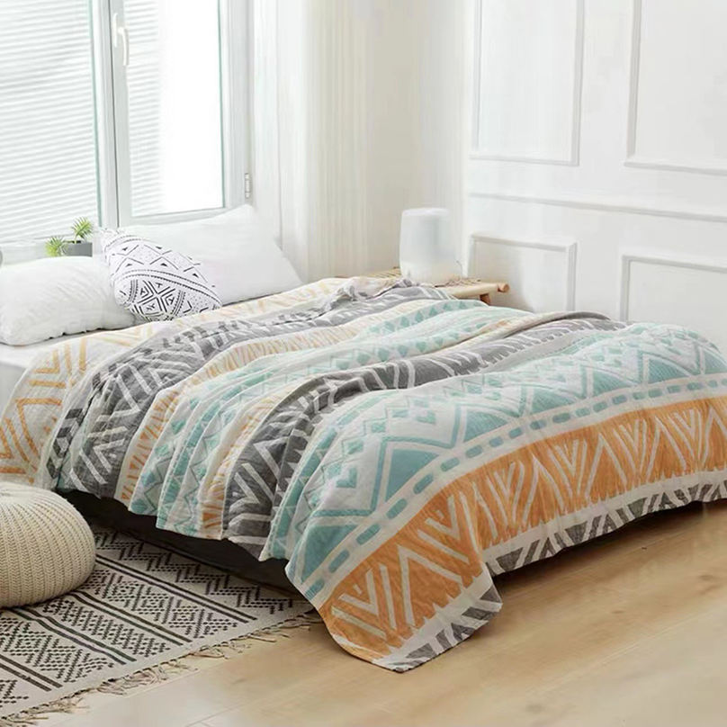 メイン素材：綿・コットン・サイズ：150*200cm、200*230cm　 素材：綿100%（100％天然素材） 　3重ガーゼ 単品 冷房対策】夏の必需品であるタオルケット。多重ガーゼケット、程良い厚みで、冷房の効いた部屋で掛け布団をかけれ...