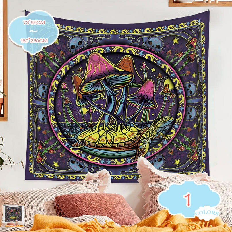 メイン素材：ポリエステル★視覚インパクト：超人気の多機能タペストリーで、とても売れている！絵柄がおしゃれなデザインのタペストリーとして、プリントパターンはクリアで臨場感たっぷり溢れています。ファッションアイテムとして、おしゃれなあなたにぴっ...