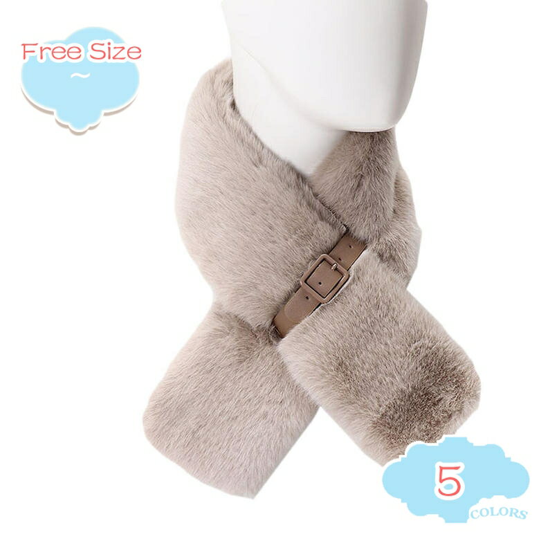 表地：ポリエステルメイン素材：ポリエステル●◆→1←◇□：【サイズ】: freeサイズ 約13*80CM。サイズは平置き、毛足を含む長さで採寸しています。ボリュームがあるのであたたかくて小顔効果も期待できる！ふんわり心地肌触りと暖か、さらに...