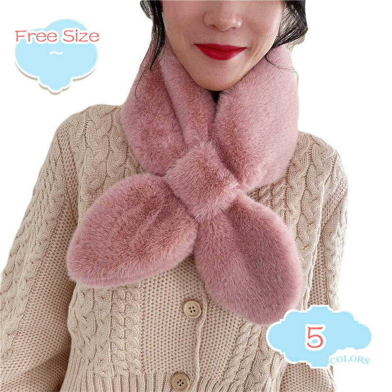 表地：ポリエステルメイン素材：ポリエステル●◆→1←◇□：【サイズ】: freeサイズ 約10*80CM。サイズは平置き、毛足を含む長さで採寸しています。ボリュームがあるのであたたかくて小顔効果も期待できる！ふんわり心地肌触りと暖か、さらに...