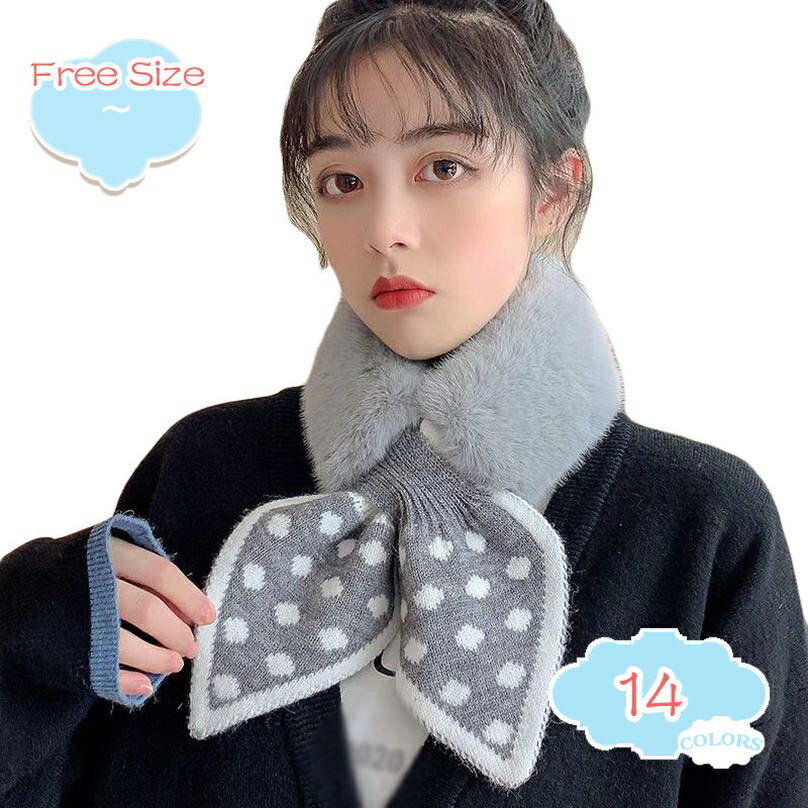 表地：ポリエステルメイン素材：ポリエステル●◆→1←◇□：【サイズ】: freeサイズ 約13*80CM。サイズは平置き、毛足を含む長さで採寸しています。ボリュームがあるのであたたかくて小顔効果も期待できる！ふんわり心地肌触りと暖か、さらに...