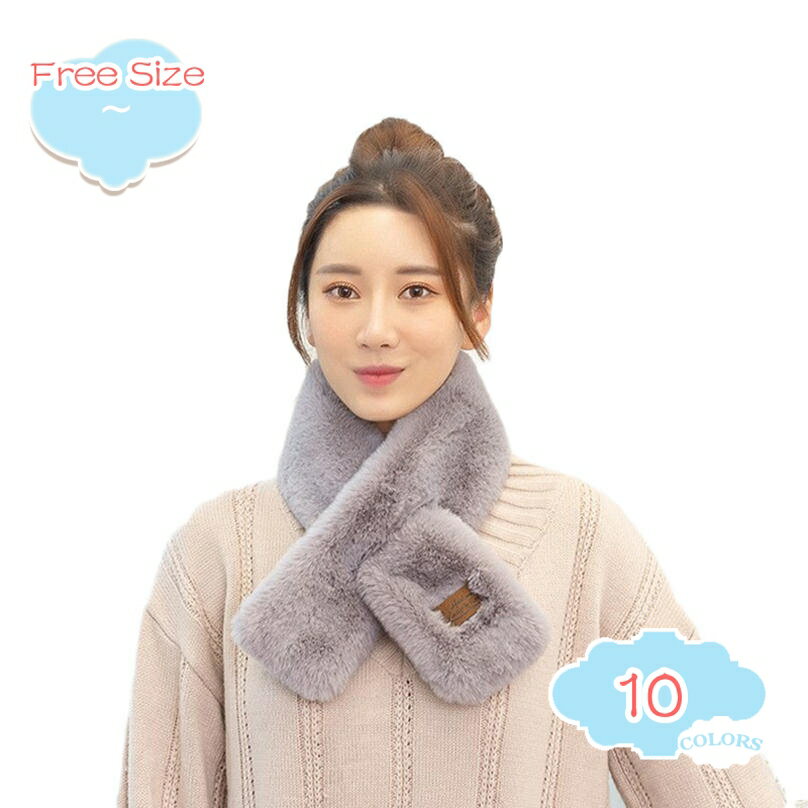 表地：ポリエステルメイン素材：ポリエステル【サイズ 】F：10*90cm【素材】ポリエステル100％（フェイクファー） ◆平置きにする実寸採寸のため、多少の誤差が生じる場合があります。ふわふわ、もこもこのフェイクファー生地で柔らかく、防寒性...