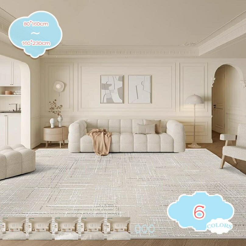 メイン素材：ポリエステル素材：ポリエステルサイズ：約80*160cm 100*200cm 140*200cm 160*230cm滑り止め、耐磨耗性、色褪せなし、遊び毛が出にくい、安定感あり、軽量タイプ【滑り止め加工】裏面に滑り止め加工が施さ...