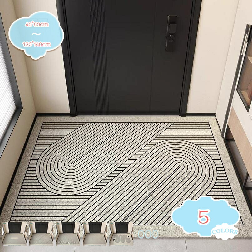 メイン素材：PVC◆【表地】PVC 弾力があるラバー素材で耐久性と耐摩耗性にすぐれています。【ハサミで簡単にカット可能】好きなサイズに切断できるので、設置場所の角にぴったりフィットさせることができます。【扉に引っ掛からない】薄手なので日常生...