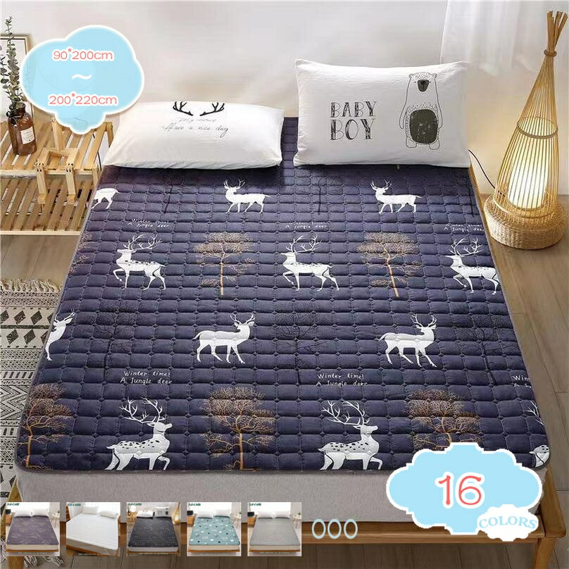 メイン素材：ポリエステル【サイズ】ご注意：単品売りベッドパッド。90*200cm 100*200cm 120*200cm 135*200cm 150*190cm 150*200cm 180*200cm 180*220cm 200*200cm...