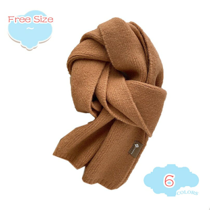 表地：ニットメイン素材：ニット【サイズ】サイズ：152*20c 【素材】ニット ◆平置きにする実寸採寸のため、多少の誤差が生じる場合があります。適度な厚みとボリューム感のあるニットマフラー。 肌ざわりのいいニット素材で、首周りを暖かく優しく...