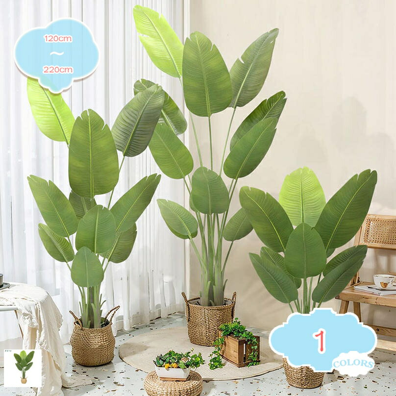 メイン素材：PE【仕様】人工観葉植物はPE材質を採用して、光沢感を持ち、柔らかい手触りで、本物の生き生きする姿を再現します。パステルカラーをベースに、自然にフレッシュで本物の葉にとても近い色に見えます。光沢感を持ち、柔らかい手触りで、本物観...