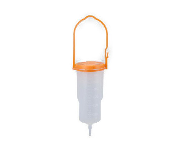 ●材質：PP（ポリプロピレン）●入数：600*ml*／1箱（5個入）、1000*ml*／1箱（2個入）●EOG滅菌済●適応チューブ径：φ6〜8*mm*●大きなフック付きで、持ちやすいボトルデザインです。●誤接続を防止するために各2色用意しま...