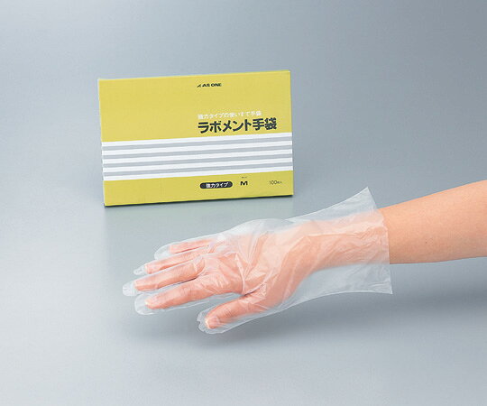 ●薄手のため、作業が楽に行えます。●入数：1箱（100枚入）●材質：PE（ポリエチレン）●全長：290mm（±2mm）●厚み：0.02mm●サイズ：M●※サンプルをご用意しております。●ケース入数量：100枚／箱×10箱※1箱あたりの価格です。