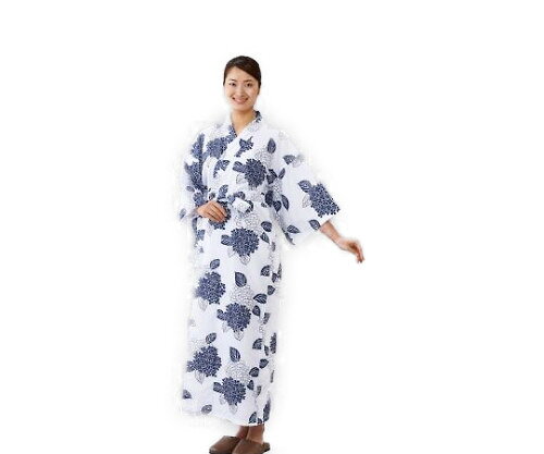 特徴夏は吸汗性が高く、冬は保温性に優れている綿100％ですので、一年を通じて快適な着用感です。仕様型番：74519女性用LL適応身長（cm）：165*170身丈×裄丈×裾まわり（cm）：140×64×144素材：綿100％※柄の指定はできません。