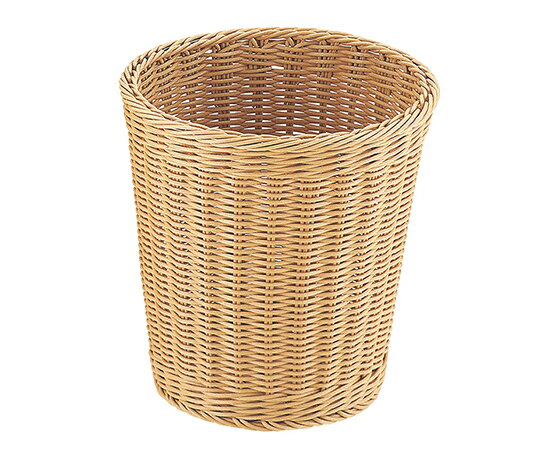 ●PP製ラタンを採用しており軽量です。●型番：603573●仕様：丸型 小●色：アイボリー●サイズ(mm)：Φ210×220●重量(g)：280●材質：ラタン/PP(ポリプロピレン)、補強材/スチール