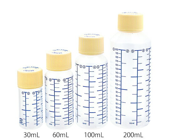●誤飲防止用のセーフティキャップを採用●乳幼児による誤飲・誤用を防ぐため、押しながら廻さないと開かないキャップを採用しています。●容量（mL）：60●入数：1袋（10本入）●材質：本体／PP（ポリプロピレン）、キャップ／HDPE（高密度ポリ...