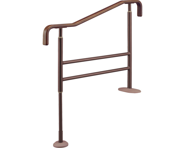 商品の仕様●サイズ／幅21×奥行97.5×高さ70〜125cm●対応段差／0〜45cm●重さ／5.6kg●材質／本体：スチール、手すり：タモ積層材●最大使用者体重／100kg●生産国／日本商品の説明・玄関先での転倒防止！身体をしっかり支える...