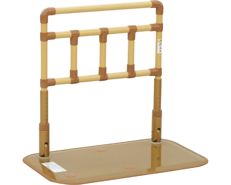 商品の仕様●サイズ／幅80.1×長さ50.1×高さ71〜85（8段階／2cm）cm、手すり径：φ3.2cm●重さ／約21kg●材質／ベース板：スチール、支柱：アルミダイキャスト・ステンレス、手すり：ステンレス鋼管樹脂厚肉被膜●耐荷重／100...