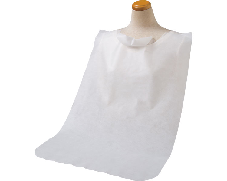 商品の仕様●サイズ／幅43×丈75cm、首下：58cm●サイズ（首周り）／64〜72cm●重さ／約6.1g●材質／PP不織布●生産国／中国●ケース入数/40商品の説明・食べこぼしや水分が浸透しにくい特殊構造のエプロン。・襟元が汚れにくい襟元...