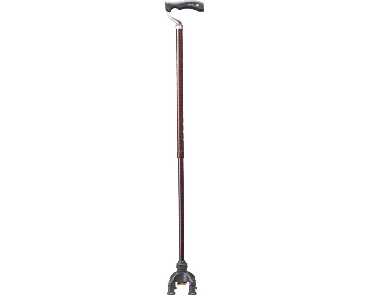 商品の仕様●サイズ／長さ65〜93cm（12段階／2.5cm）、グリップ長さ：12cm、ベース部：幅9.6×奥行9.6cm●パイプ径／上部：2.2cm、下部：1.9cm●重さ／470g●材質／本体：アルミ、グリップ：TPR●適応ゴムチップ内...