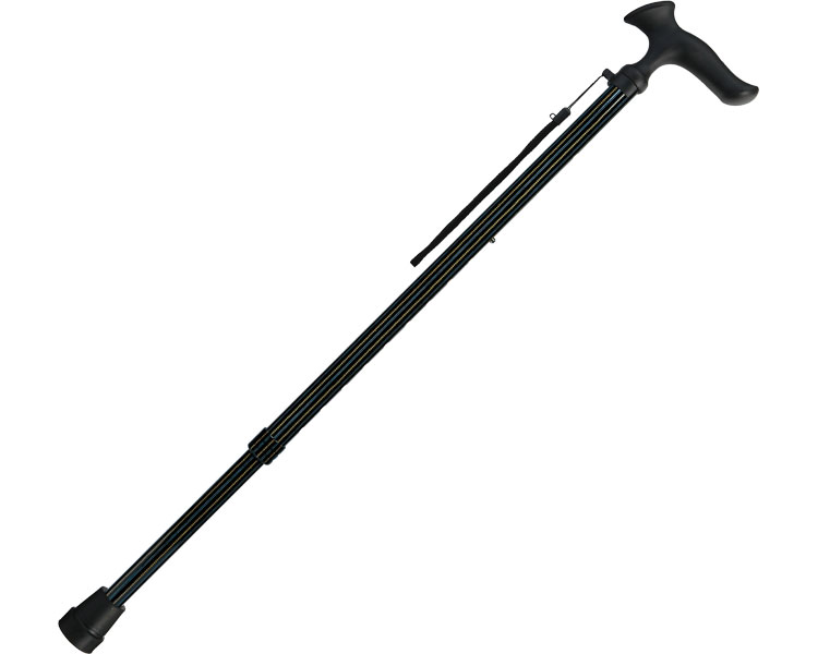 商品の仕様●サイズ／長さ73〜95.5cm（10段階／2.5cm）、グリップ長さ：12.5cm、ゴムチップ底径：約3.8cm●パイプ径／上部：2.2cm、下部：1.9cm●重さ／350g●材質／本体：アルミ、グリップ：ポリプロピレン・エラス...