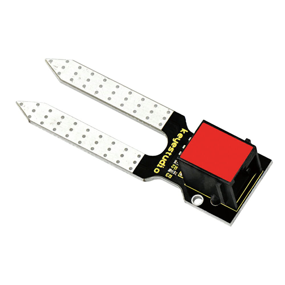 土壌水分センサー（Arduino用）EasyPlug KS0108 Keyestudio■特徴■●土壌中の水分量を検出します。■仕様■●接続：EasyPlug●仕様：☆☆☆●★入数：1セット