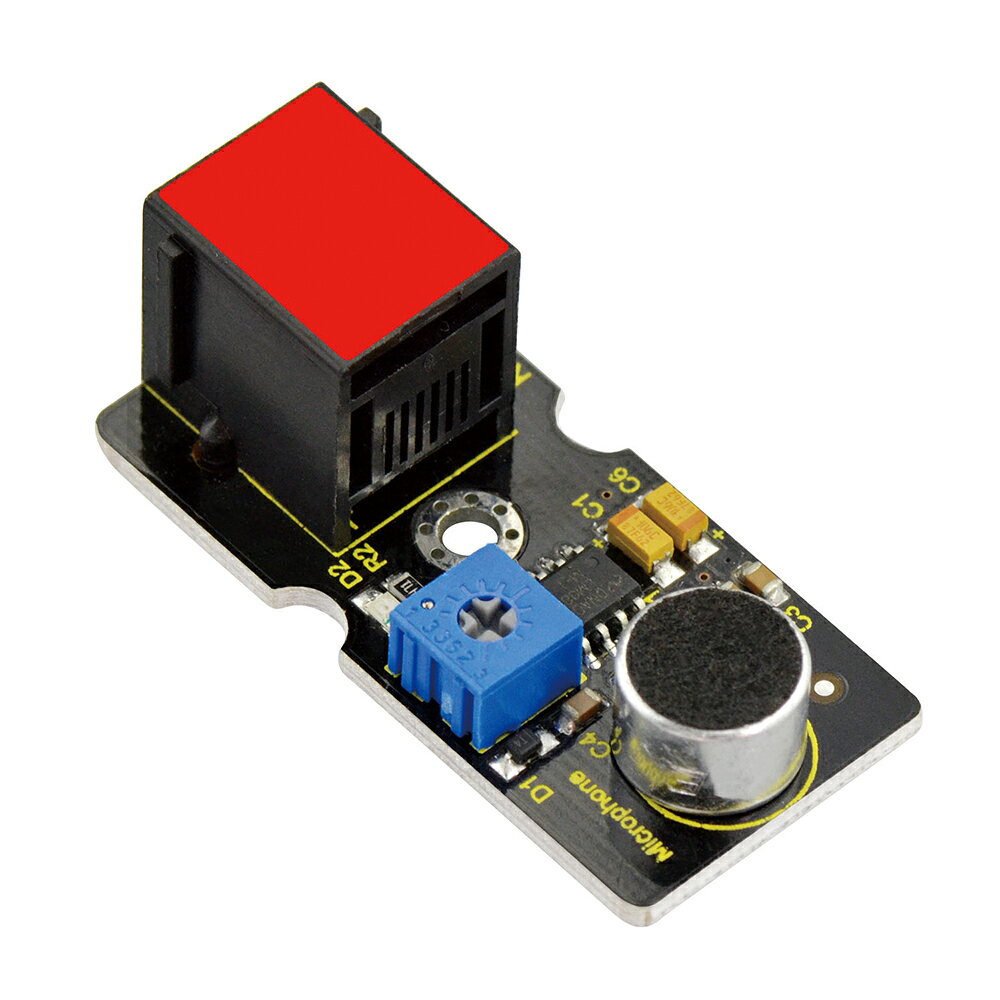 音センサー（Arduino用）EasyPlug KS0105 Keyestudio■特徴■●音をアナログ信号に変換します。■仕様■●接続：EasyPlug●★入数：1セット