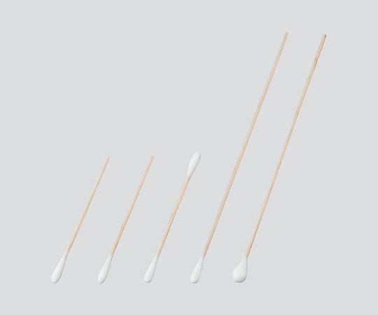 綿棒 100本/袋×15袋入 100A1504 日本綿棒■特徴■■仕様■●材質：綿球／綿・レーヨン混紡、軸／木（白樺）●EOG滅菌済（一括包装）●綿径×全長(mm)：φ4.7×153●★綿球長(mm):14●★軸の直径(mm):2.5●入数...