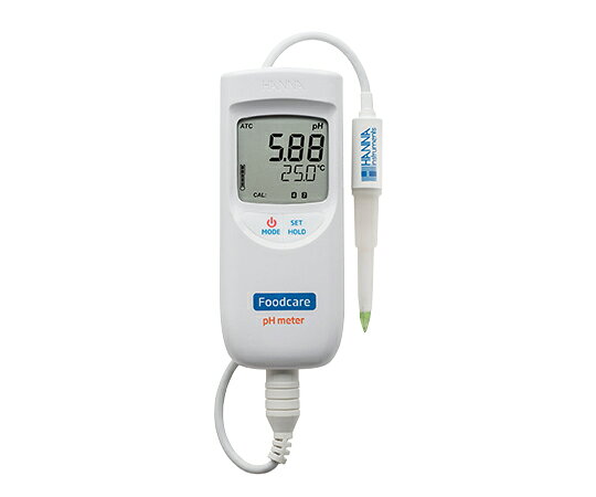 乳製品・半固形食品用pH/℃計 HI99161D ハンナ　インスツルメンツ■特徴■●乳製品や半固形食品に直接pH電極を突き挿し測定できる、防水型のポータブルpH/℃計です。●半固形食品の測定に適したpH電極を採用し、液絡部はオープンジャンク...