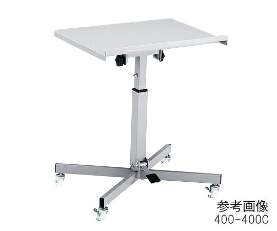 昇降・チルト作業台　ガススプリング昇降式　キャスタータイプ　600×450×670〜810mm 600-450C その他■特徴■●手軽に昇降可能な作業補助台です。●足元のフットペダルで任意の高さに調節できます。●チルト機能付きですので天板を...