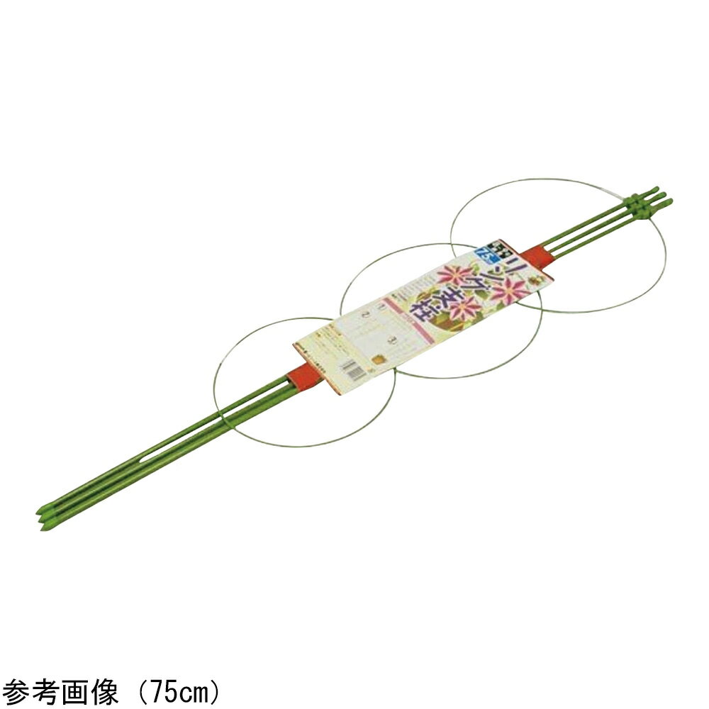 リング支柱 60cm 618072 第一ビニール■特徴■●つる性植物（アサガオ、クレマチスなど）のあんどん作りに適しています。■仕様■●支柱サイズ（mm）：φ7×600●リング数（個）：3●★入数：1個●材質：スチールパイプ（樹脂コーティン...
