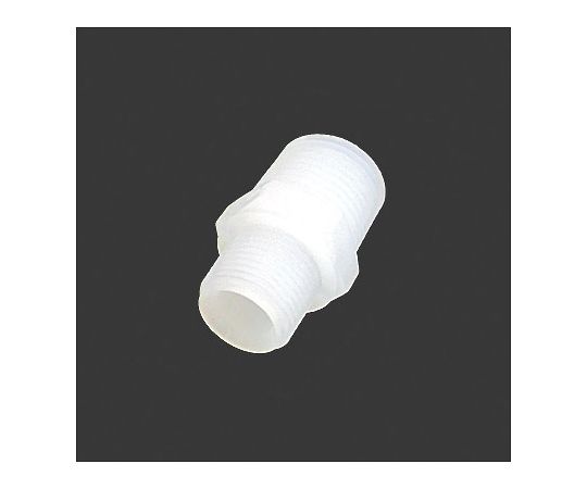●NPT　オスネジの同径・異径ニップルです。●オールkynar（ポリフッ化ビニリデン：PVDF）製です。●両端ネジ規格：3/8-18NPTオス-1/2-14NPTオス●サイズ（mm）：25×39L●使用温度：-20〜+129℃