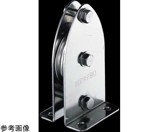 ●コンパクトなデザインのタテ型固定ブロック1車です。●材質：枠／SUS304ステンレス、車材／SUS303ステンレス●質量（g）：1450●使用軸受：ベアリング（SS#6200ZZ）●車幅（mm）：15●車ミゾ幅（mm）：10●使用荷重（k...