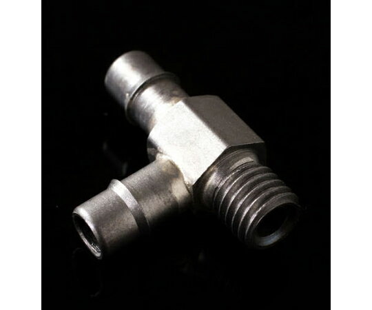 ●シリコンやタイゴンなど軟質チューブ用で、1/4-28UNF短オスネジ付きです。●オールSUS303製で、加熱滅菌可能。●ネジ規格：1/4-28UNF短オス●適用チューブ内径：3/16"〜5mm●材質：SUS303●サイズ（mm）：18×23