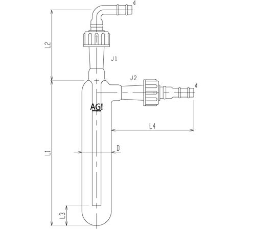 ●ホース口が本体と分離しますので、ホースの取り外しが容易であると共に破損を防ぎます。●ホース口が破損した場合は、別途お買い求めいただけます。●L寸法は目安寸法です。●D：Φ30●L1：200●L2：80●L3：20●L4：95●J1,J2：...