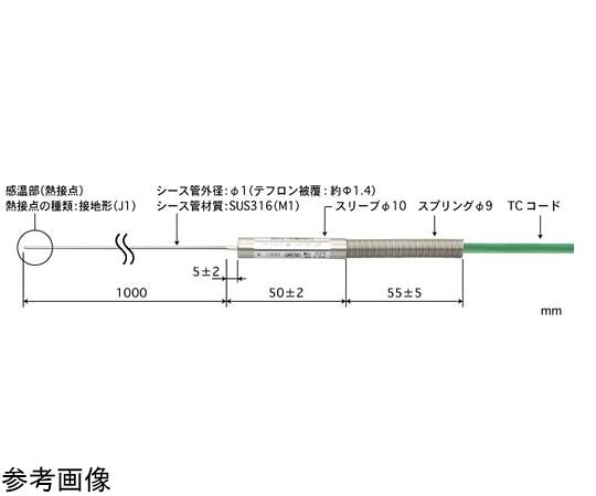 ●シース形センサ（シース熱電対）はシース部分を（針金の様に）曲げた状態に保持できる内部用温度センサです●液体温度、空気温度、炉内温度の温度管理に最適です●【用途】電気炉内の雰囲気温度管理と温度計測●形状：スリーブタイプ●テフロンコーティング...