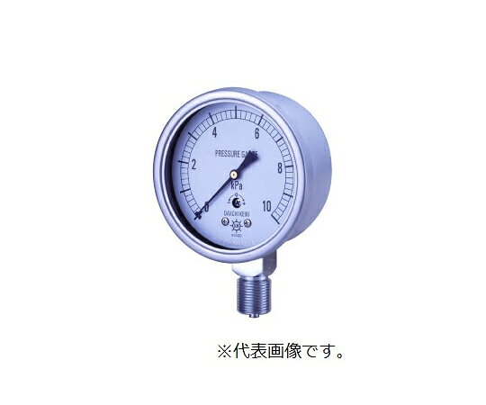 ●本器は、ブルドン管式圧力計で測定できない50kPa以下の微圧を測定するための機構を備えた指示計です。受圧素子にチャンバー（波板を2枚合わせたもの）を使用した製品です。●材質：接続部材質;黄銅/ケース材質;SUS304●ケース外観形状：A型...