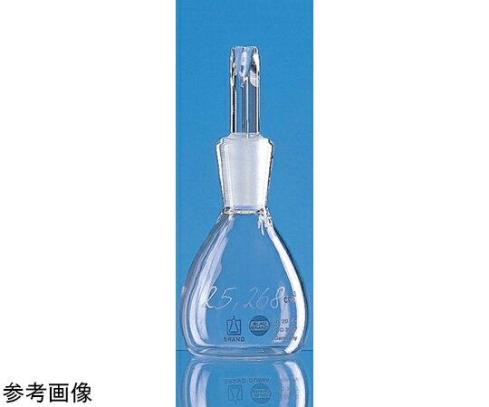 ●絶対容量は0.001mlまで、各びんごとに記載（個別証明書付き）●毛細管満了で標線とします。●呼び容量：100mL●毛細管摺：NS7／16●温度計摺：NS10／19●温度範囲：10?35℃（目盛り0.2℃）●ホウケイ酸ガラス3.3●口内径...