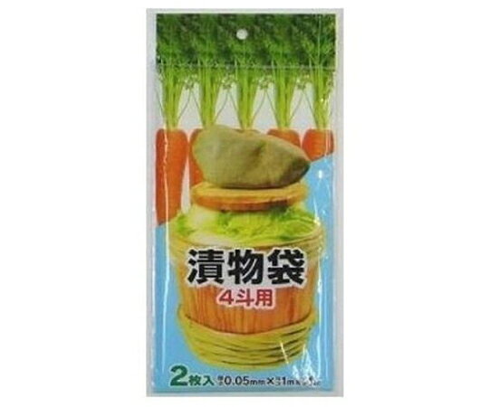 ●丸形・角型療法使える漬物袋です。●厚くて破れにくく丈夫な透明な袋です。●漬物4〜5斗用●カラー：透明●入数：2枚入●素材：ポリエチレン●本体サイズ（約）：縦100×横100cm×厚0.05mm