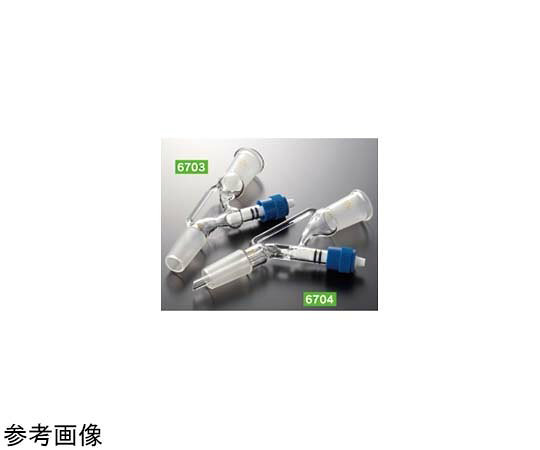 ●※接液部は、ホウケイ酸ガラス、PTFE及びパーフロOリングで、対薬品性に優れています。●※軽いタッチでスムーズなバルブ操作ができます。●上・下部：TS15/35●芯棒材質：PTFE