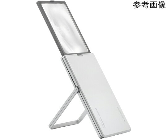 ●LEDライト付きルーペ。●レンズを引き出すと、点灯。●スタイリッシュなデザインでルーペと思えない携帯用ルーペです。●スタンドを開くとスタンドルーペとしても使用できます。●サイズ：レンズ／46×50mm、本体／55×85×厚さ6mm●材質：...