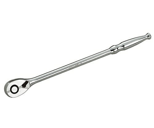 ●プッシュリリースボタン付き●差込角：12.7sq.●タイプ：小判形●送り角度：10°●直径(mm)：39.5●ヘッド厚さ(T;mm)：18●全長(mm)：375●重さg：730●ギア数：36●メーカー型番：BR4L-S