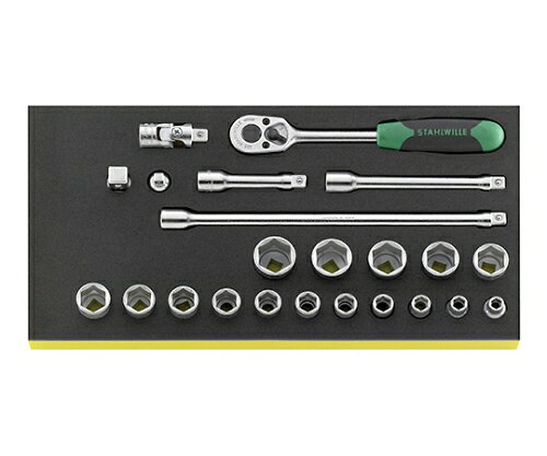 ●トレイ付きのツールセット。●差込角("SQ)：3/8●トレイサイズ(WxDxHmm)：175x350x40●質量(g)：1400●メーカー型番：96830218
