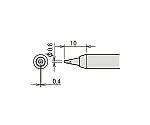 ●RX802/852AS用替えこて先●コテ先名称：0.8mm●質量(g)：8.3