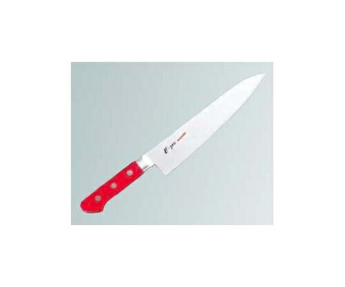 ●さびに強く耐久性に優れたモリブデン鋼●ナイフシリーズ耐熱120℃の特殊樹脂ハンドル。食器洗浄機・温風殺菌OK(100℃以下の設定)●両刃●外寸（mm）：366●重量：232g●板厚厚み：背：2.2●材質1：モリブデン鋼●材質2：特殊樹脂●...