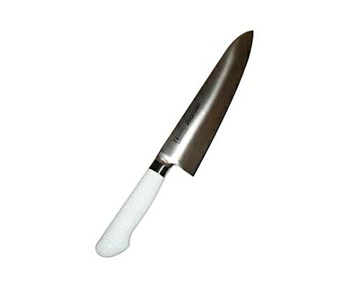 ●一流包丁メーカーとの共同開発製品ですから、品質は保証付きです。●材質は、不錆スウェーデン鋼をベースにしたブライト特殊鋼です。●柄は18-8ステンレス鋼の一体仕上げで雑菌の棲みかを作りません。●抗菌特殊塗装を施してありますから、食材別使い分...