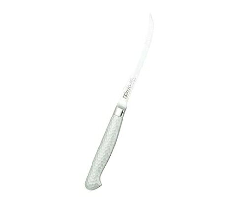 ●刃部：モリブデンバナジウム特殊鋼を用い、切れ味、長切れを重視。●ハンドル部：18-8ステンレススチールモナカハンドル。●ガラスビーズショット仕上げによる、手触りのソフト化、滑り防止。●刃部とハンドル部の(溶接による)一体化で、雑菌等の付着...